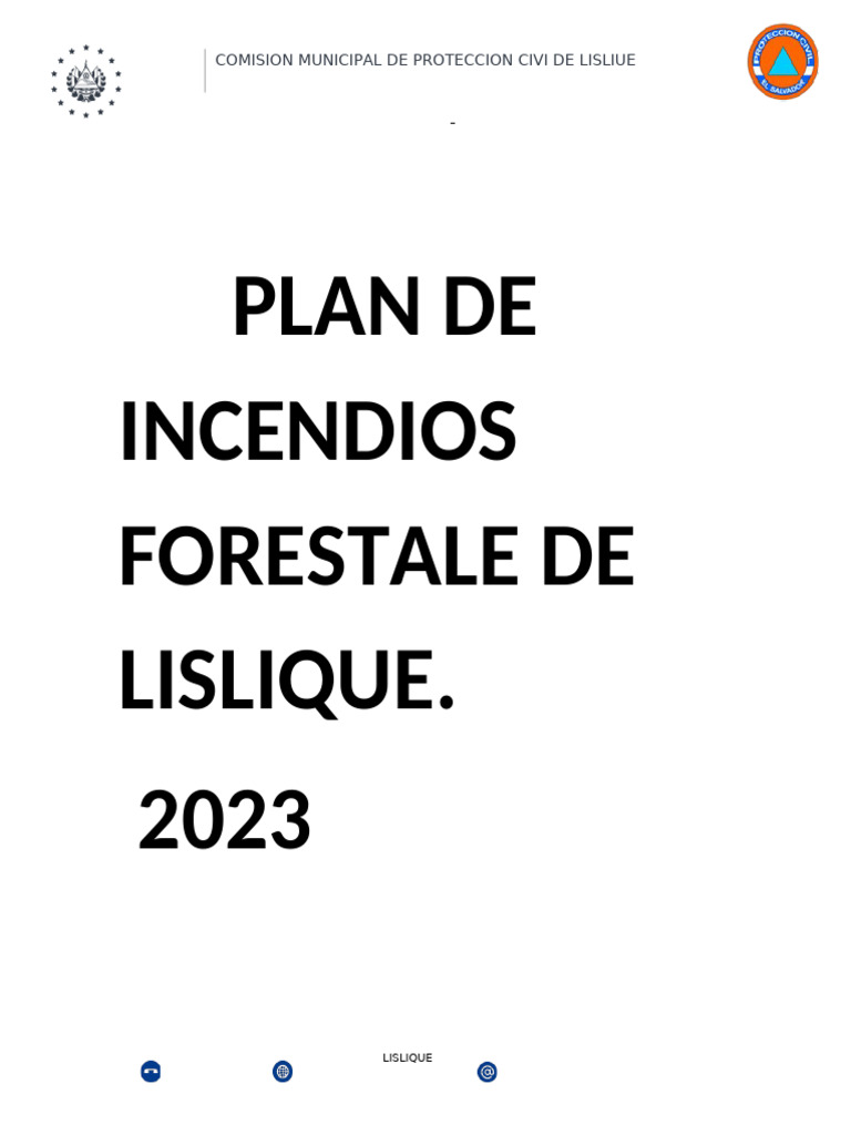 Plan de Incen Fores, Lque. | PDF | Clima | Fuego fatuo