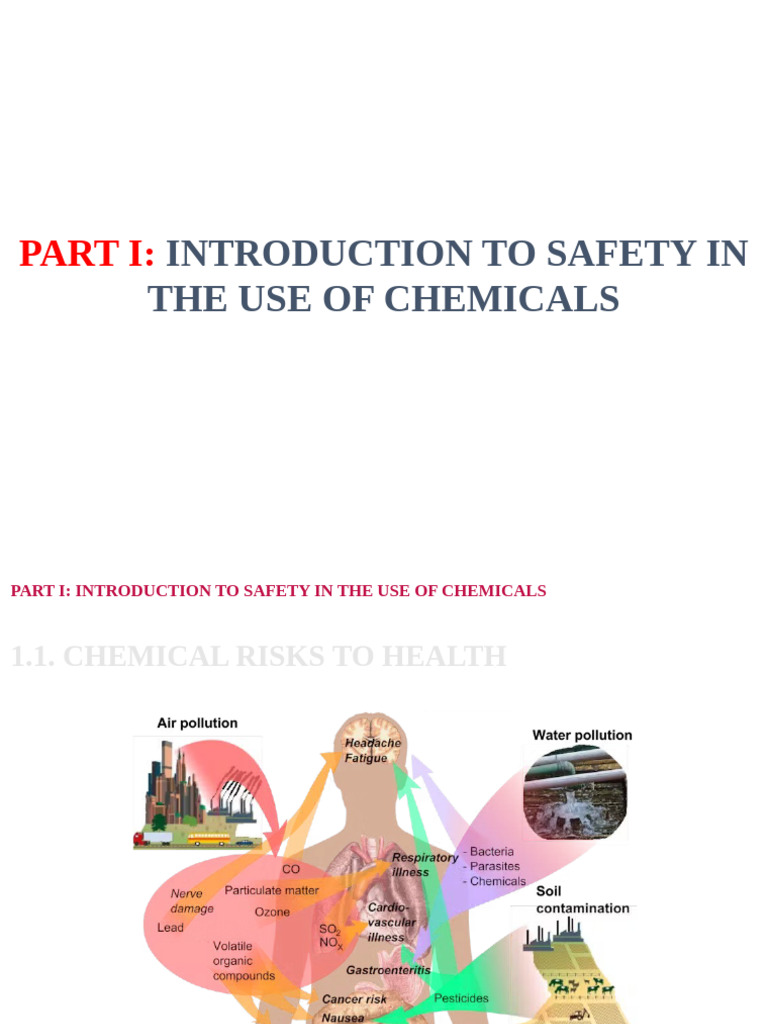 Lecture Chemical Safety | PDF | Workplace | Working Conditions