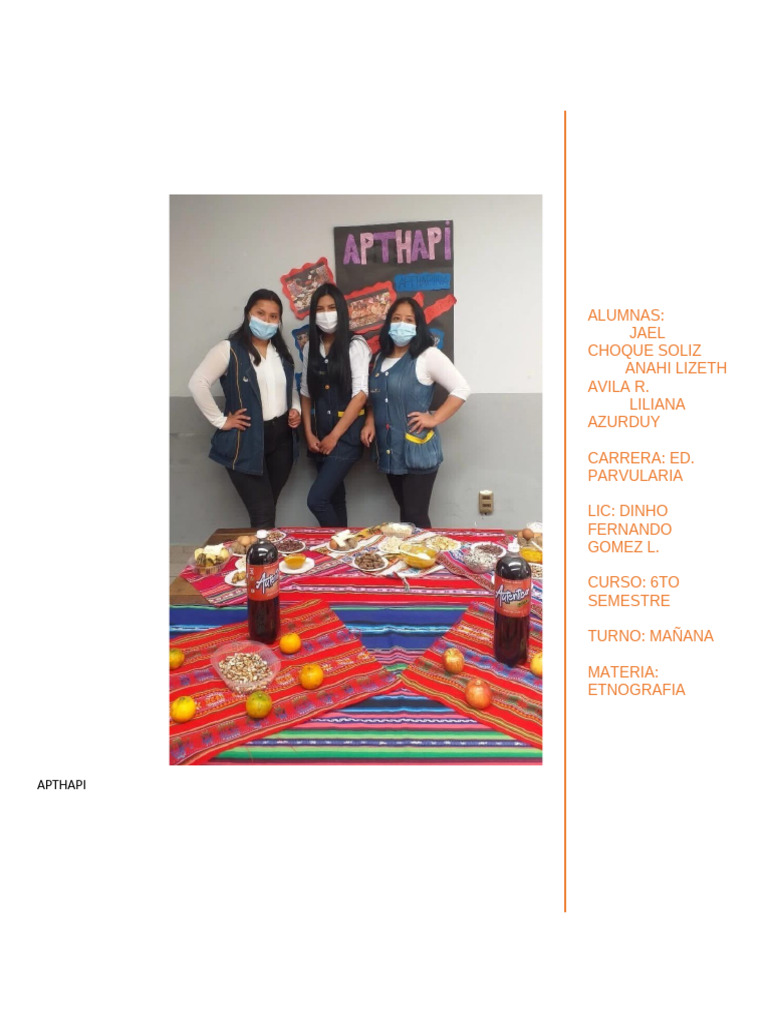 Apthapi en Poblaciones Aymara | PDF