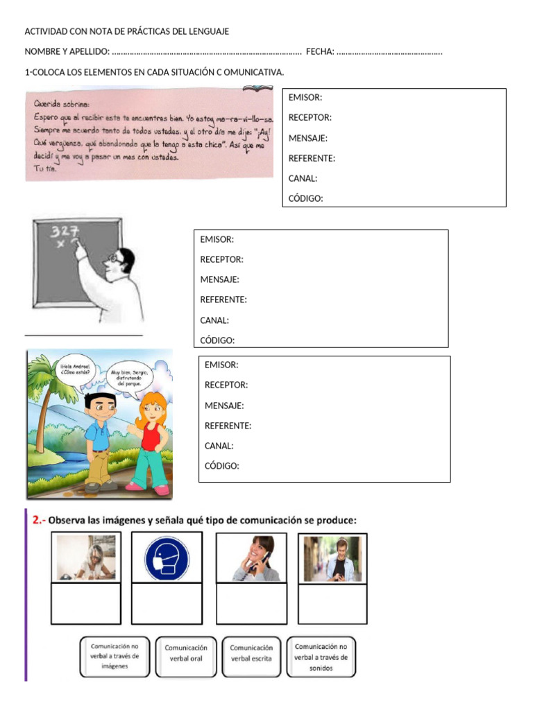 ACTIVIDAD SITUACIÓN COMUNICATIVA | PDF | Teatro