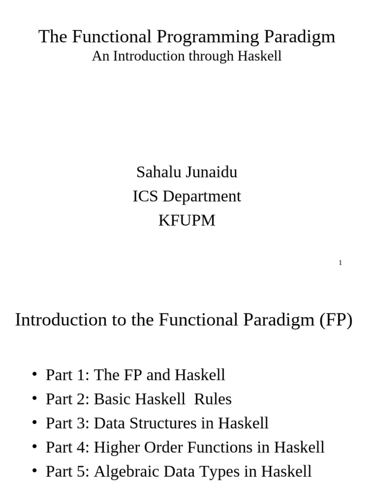 05 Intro2FunctionalPP | PDF | Functional Programming | Parameter (Computer Programming)
