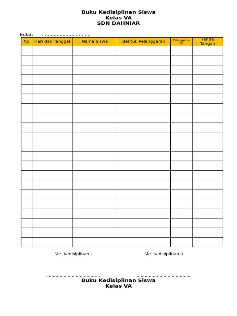 Buku Kedisiplinan Siswa Pdf