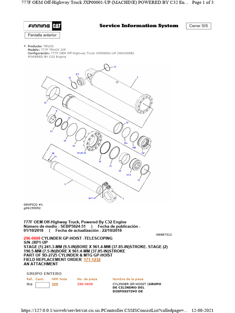 777F Off-Highway Truck C32 Parts List | PDF | Propulsion | Internal ...