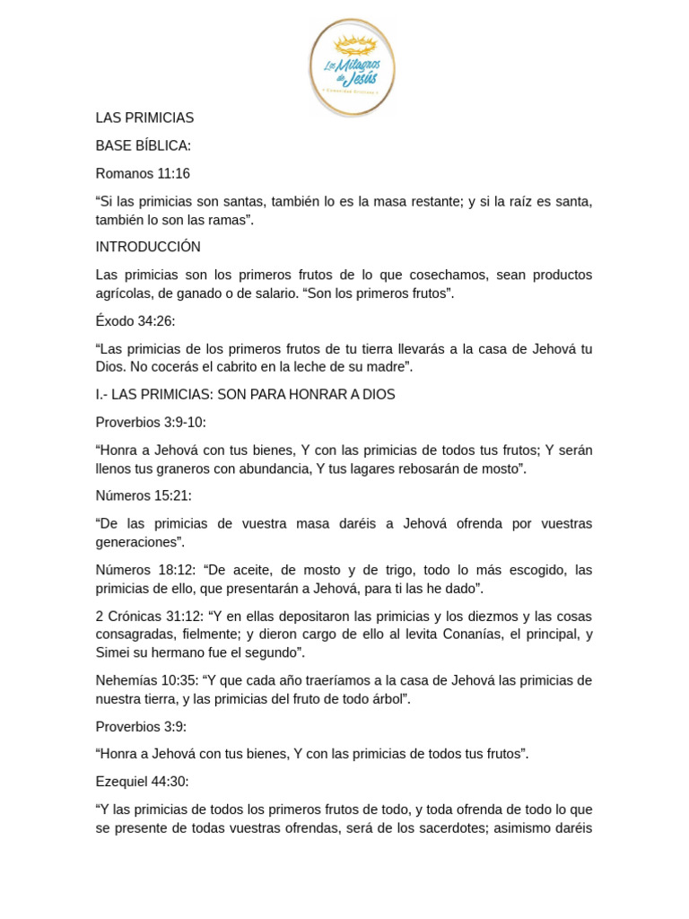 Las Primicias 2025 | PDF | Pascua | La resurrección de Jesús