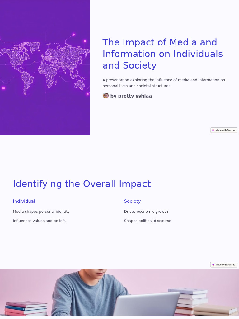 Media's Impact on Individuals and Society | PDF