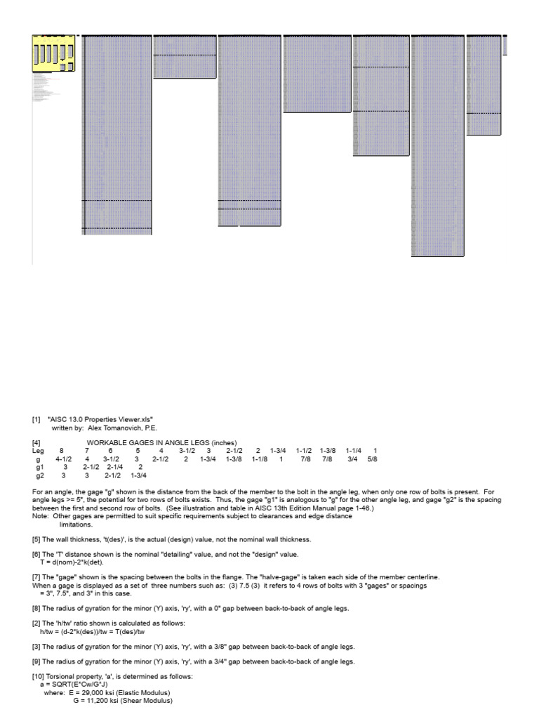 AISC_13.0_Properties_Viewer (4) | PDF