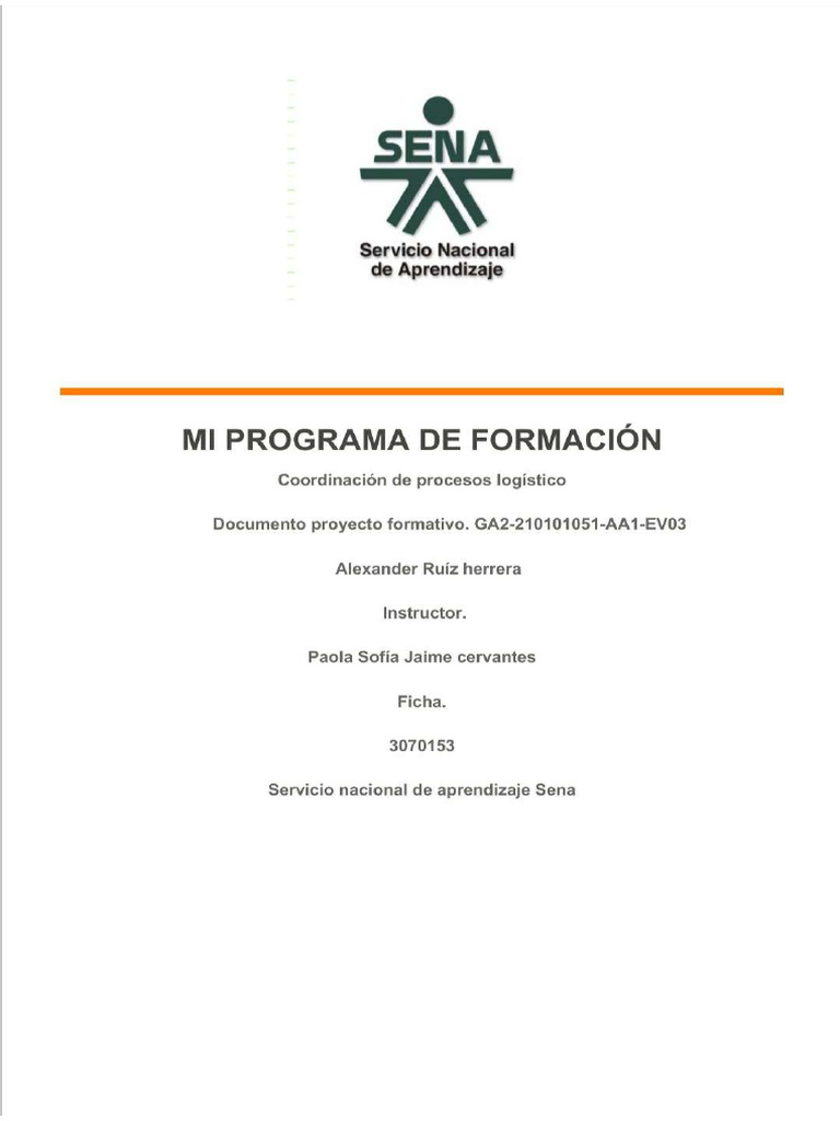 Proyecto Formativo | PDF