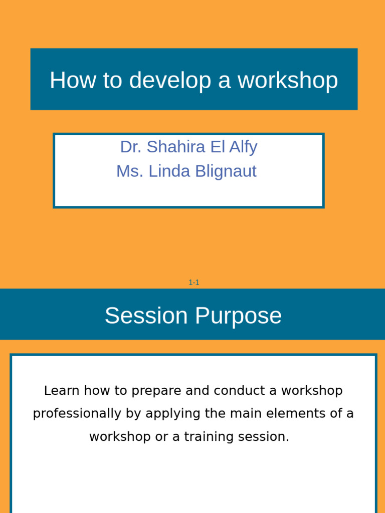 Unit 5 - How To Develop A .Workshop | PDF | Learning | Adult Education