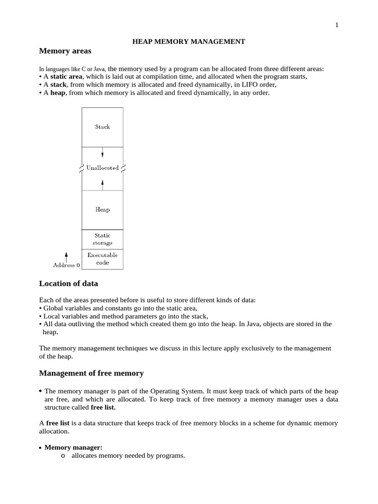 Unit34 MemoryManagement | PDF | Variable (Computer Science) | Computer Programming