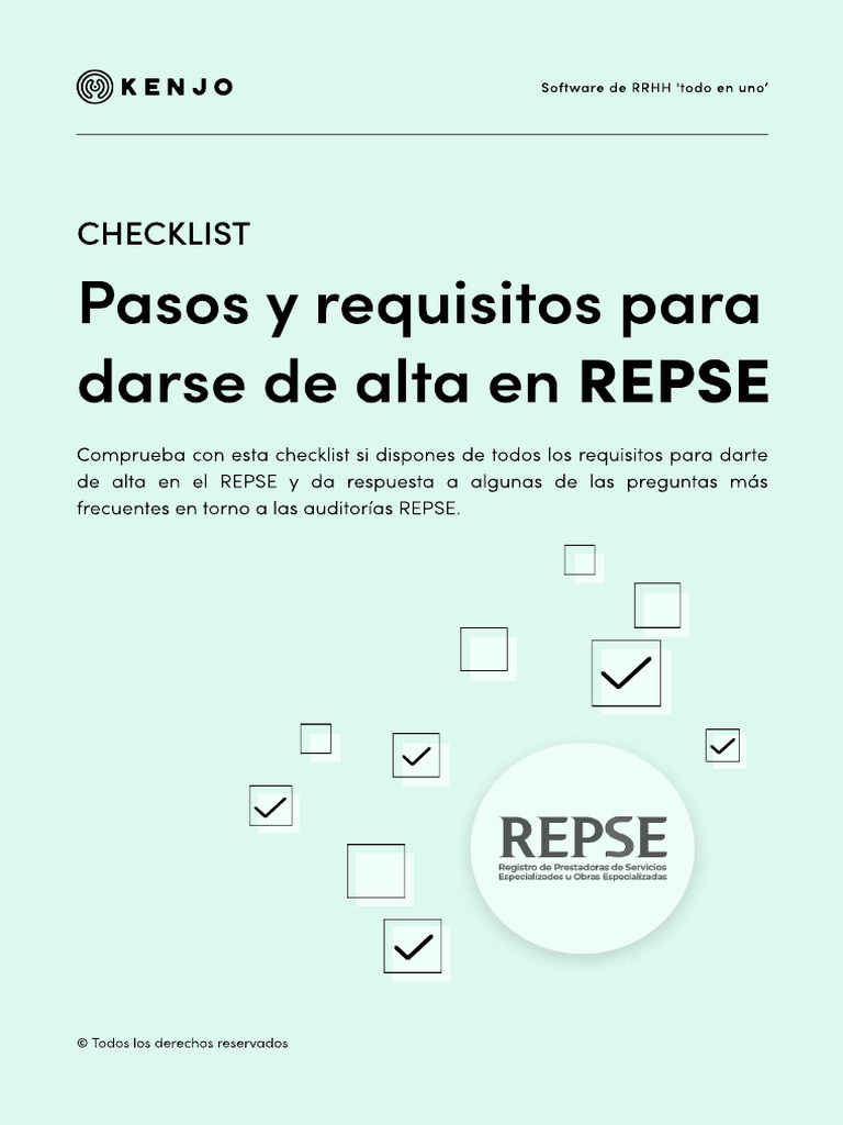 Checklist para alta en REPSE | PDF