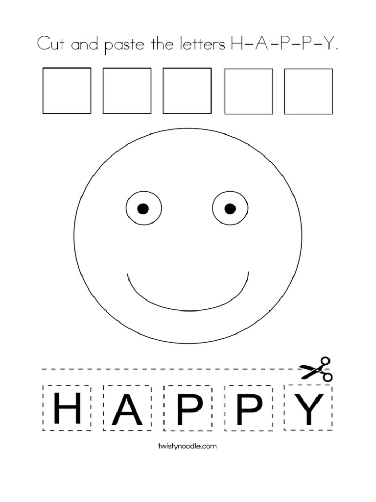 Happy Cut and Paste | PDF