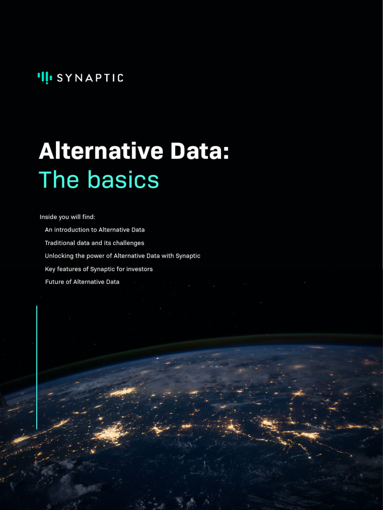 Whitepaper AlternativeData Basics | PDF | Mobile App | Data