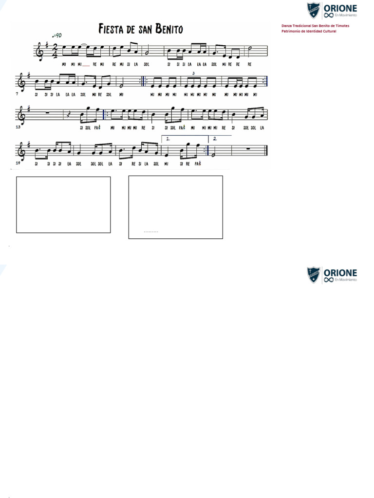 Partitura Fiesta de San Benito | PDF