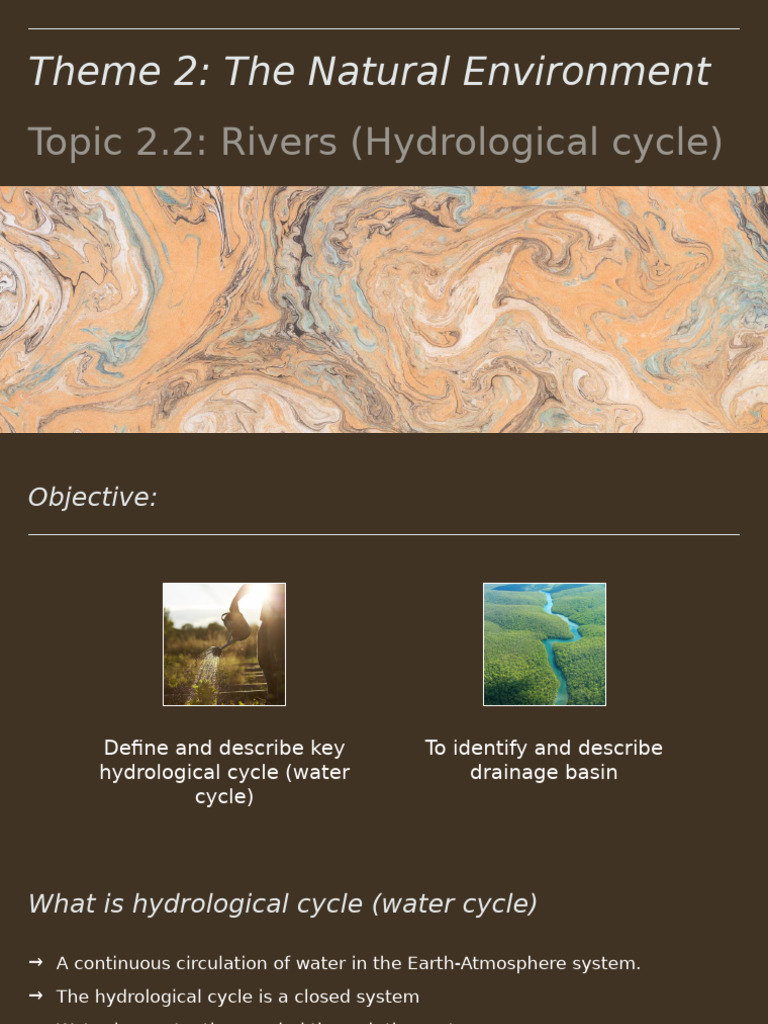 Topic 2.2 Rivers | PDF | Water Cycle | Hydrology
