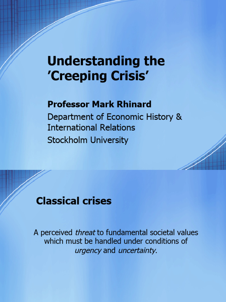 Creeping Crisis | PDF