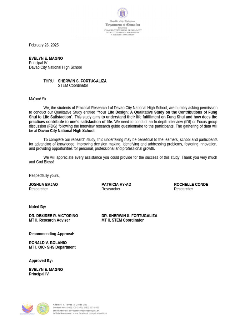 NEW Sample - Research Permission | PDF