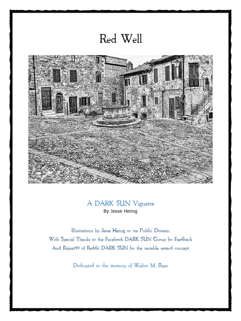 Vignette - Red Well | PDF