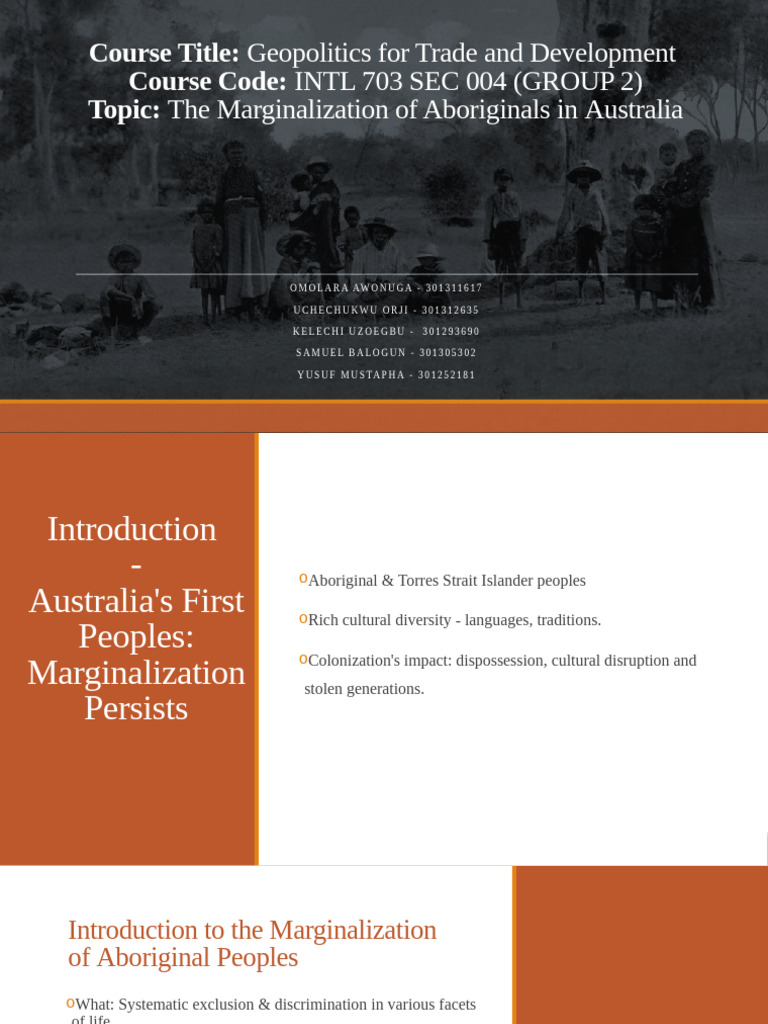 Marginalization of Aboriginal Peoples in Australia | PDF | Indigenous ...