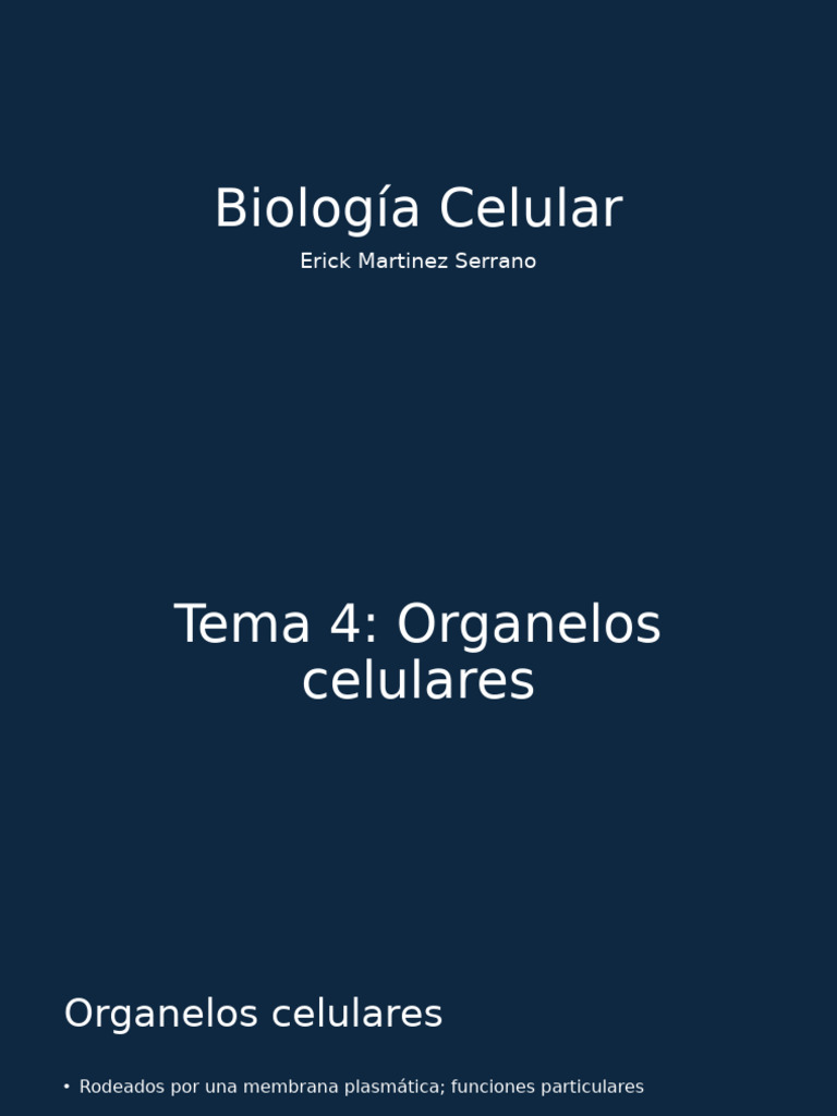 Organelos Celulares | PDF | Nucleo celular | Membrana celular