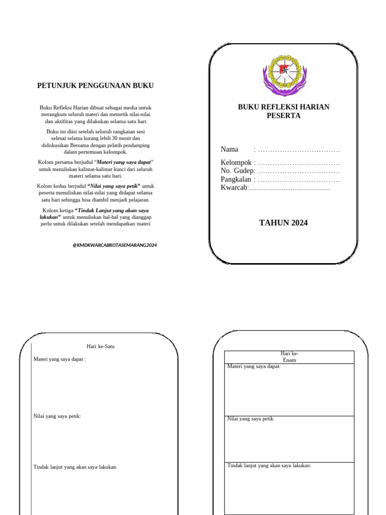Buku Refleksi Peserta KMD | PDF