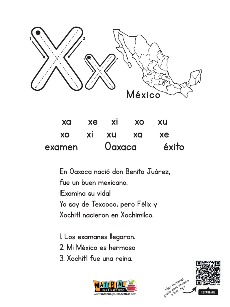 Aprendiendo A Leer 27 Xa, Xe, Xi, Xo, Xu | PDF