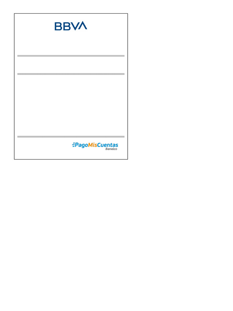 Comprobante de Pago BBVA Eliana | PDF