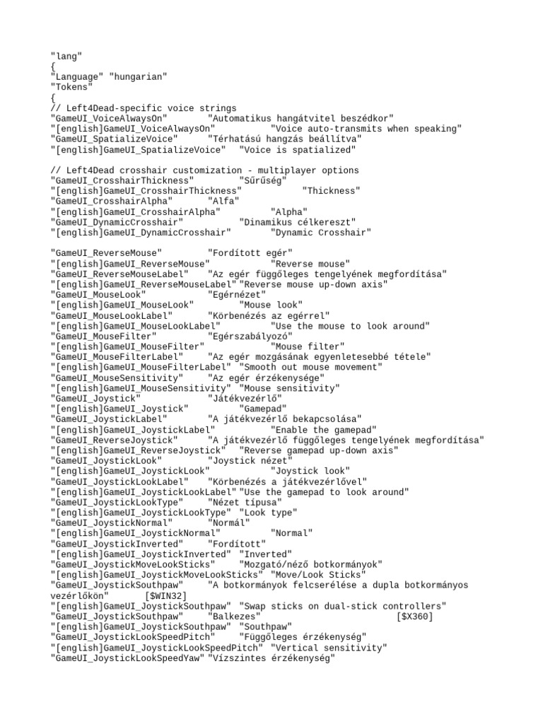 Gameui Hungarian | PDF