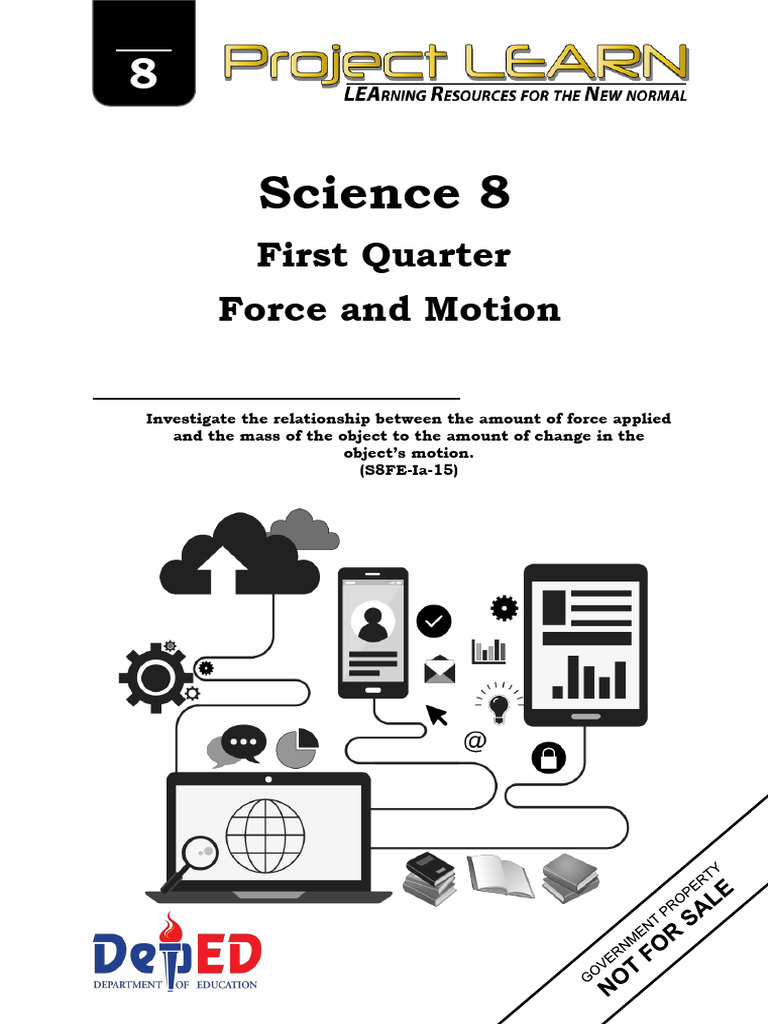 M-1-SCIENCE Gr8 Q1 Wk1 Module1 20pges | PDF | Force | Mass