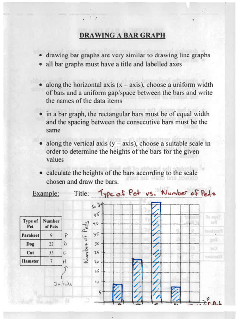 Drawing A Bar Graph NOTE Rev | PDF