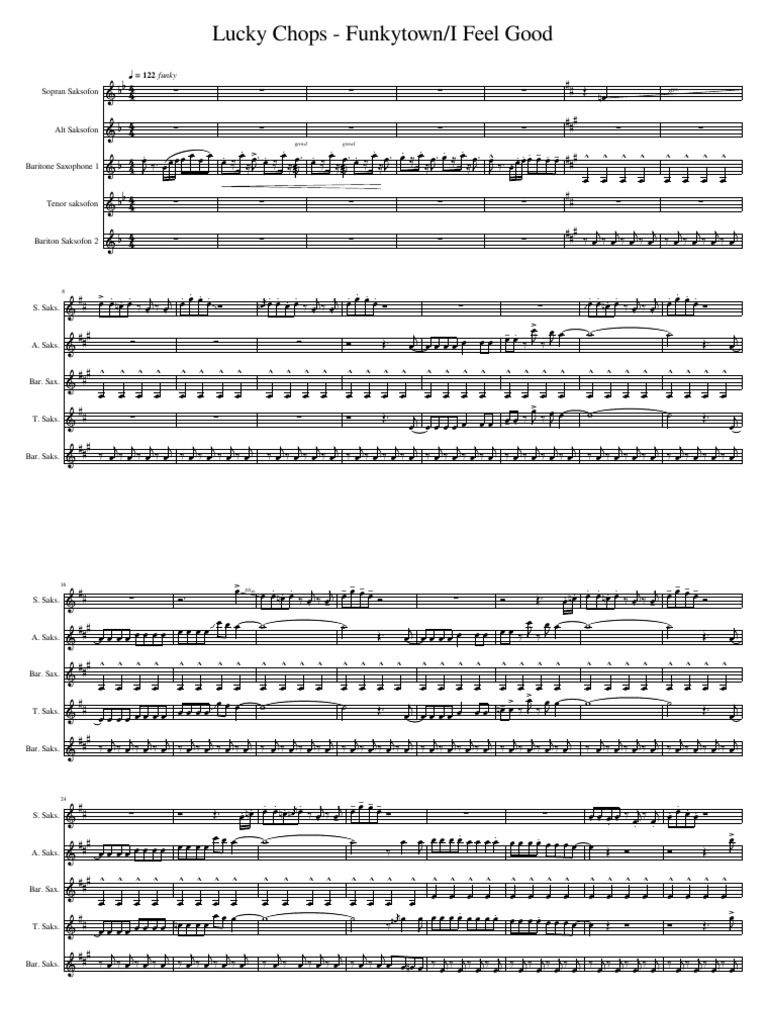 FunkytownI Feel Good - Lucky Chops - Kopiraj | PDF | Aerophones ...