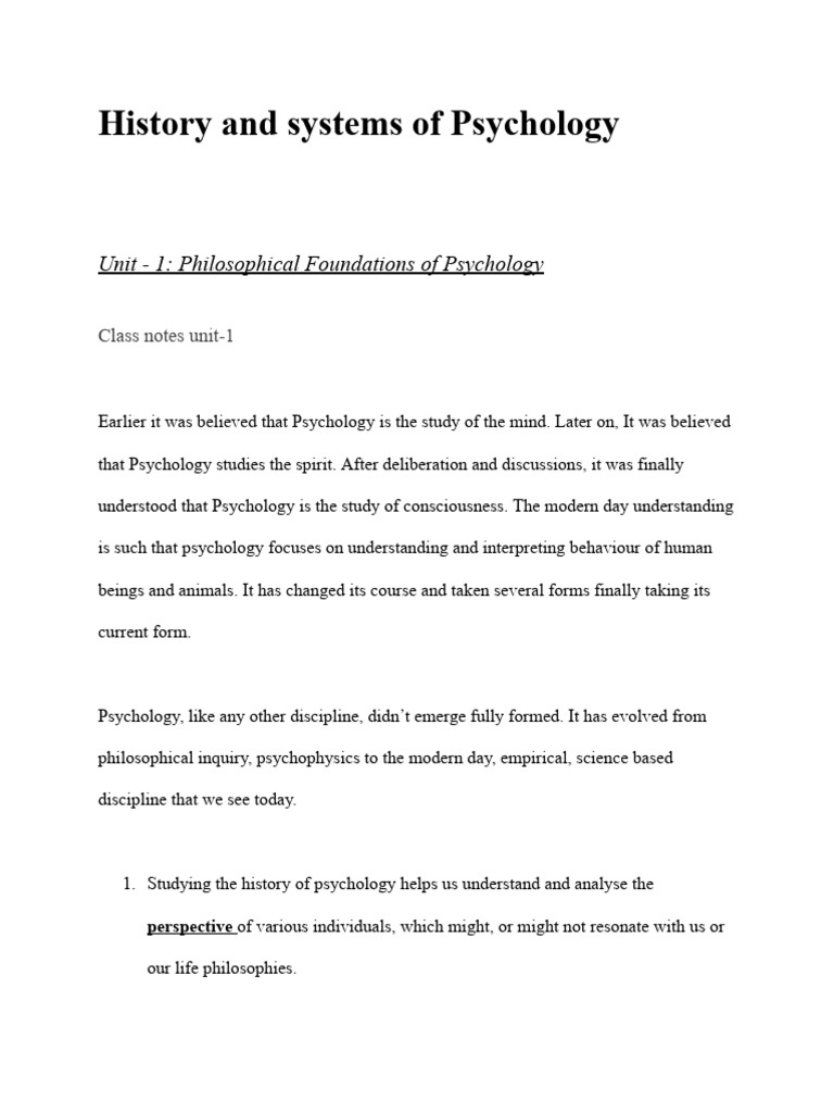 History and Foundations of Psychology | PDF | Paradigm | Science