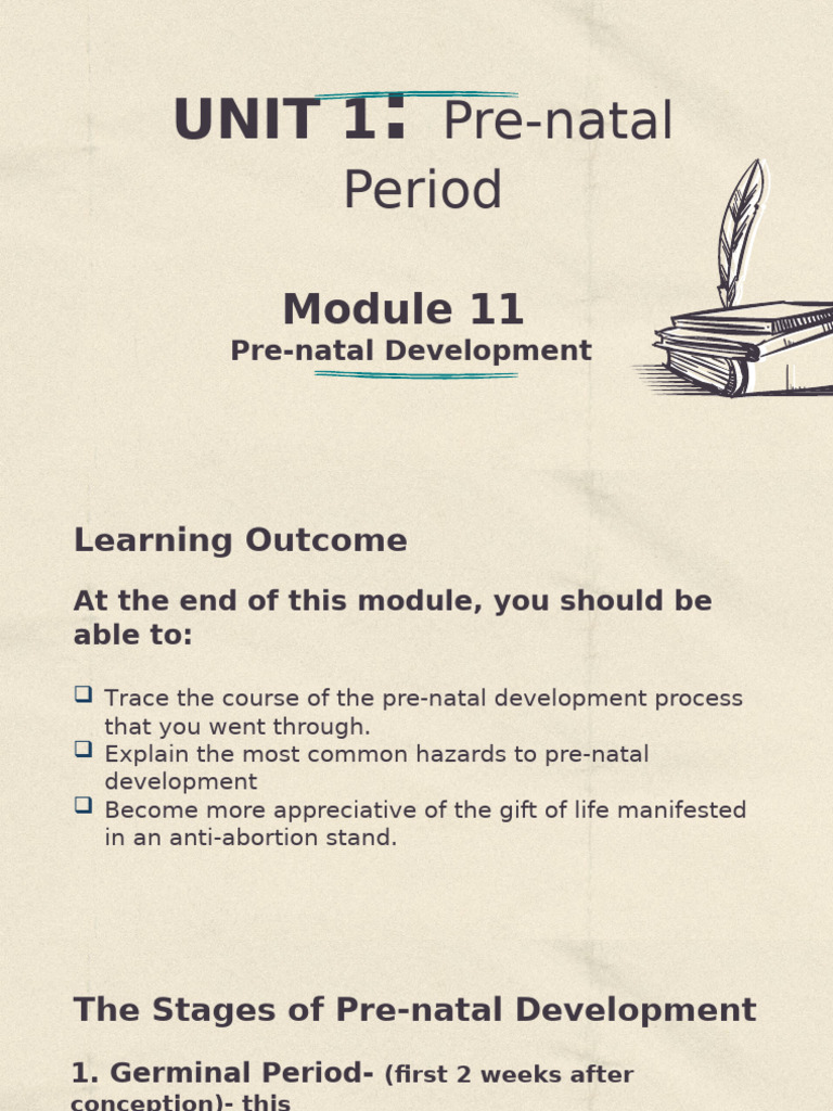 EDUC-1-MODULE-11 | PDF | Embryo | Prenatal Development