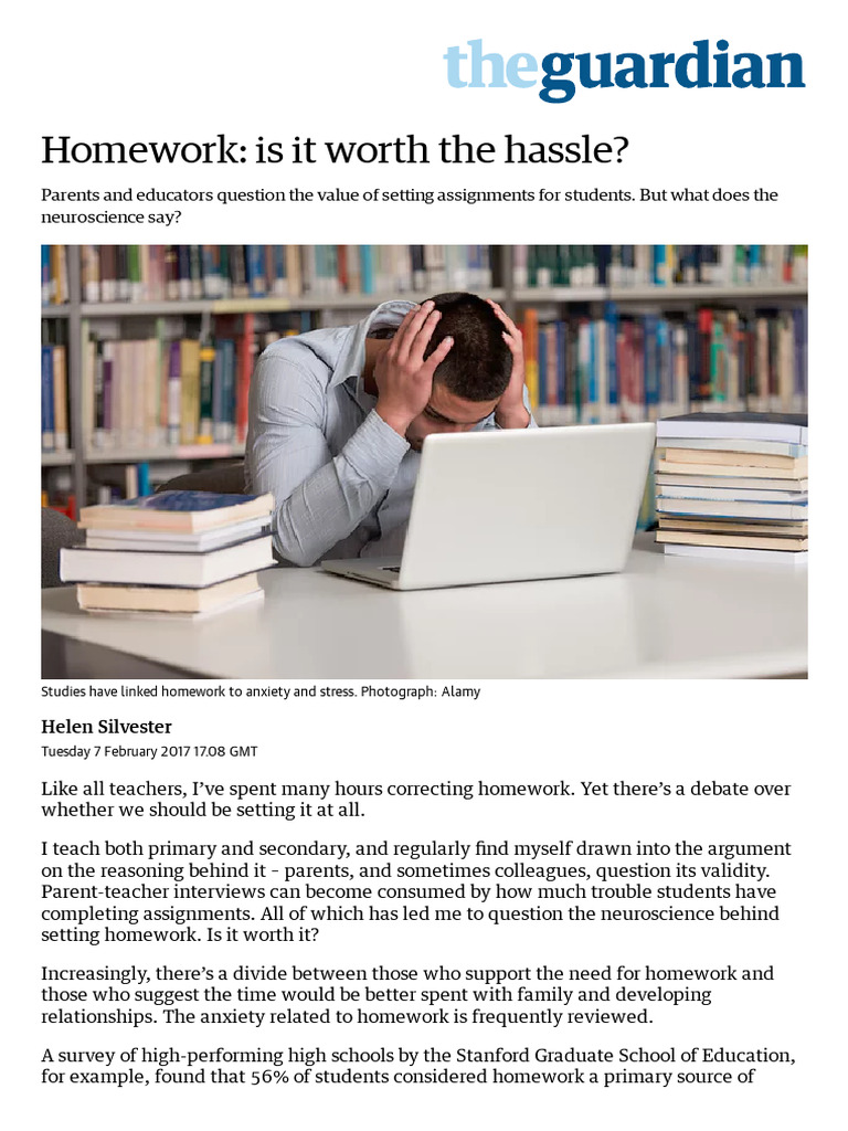 Homework_ is it worth the hassle_ _ Teacher Network _ The Guardian ...