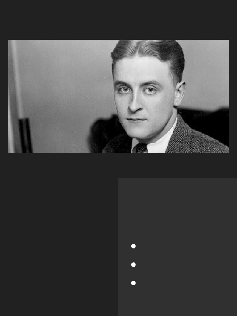 fitzgerald_presentation | PDF | The Great Gatsby | F. Scott Fitzgerald