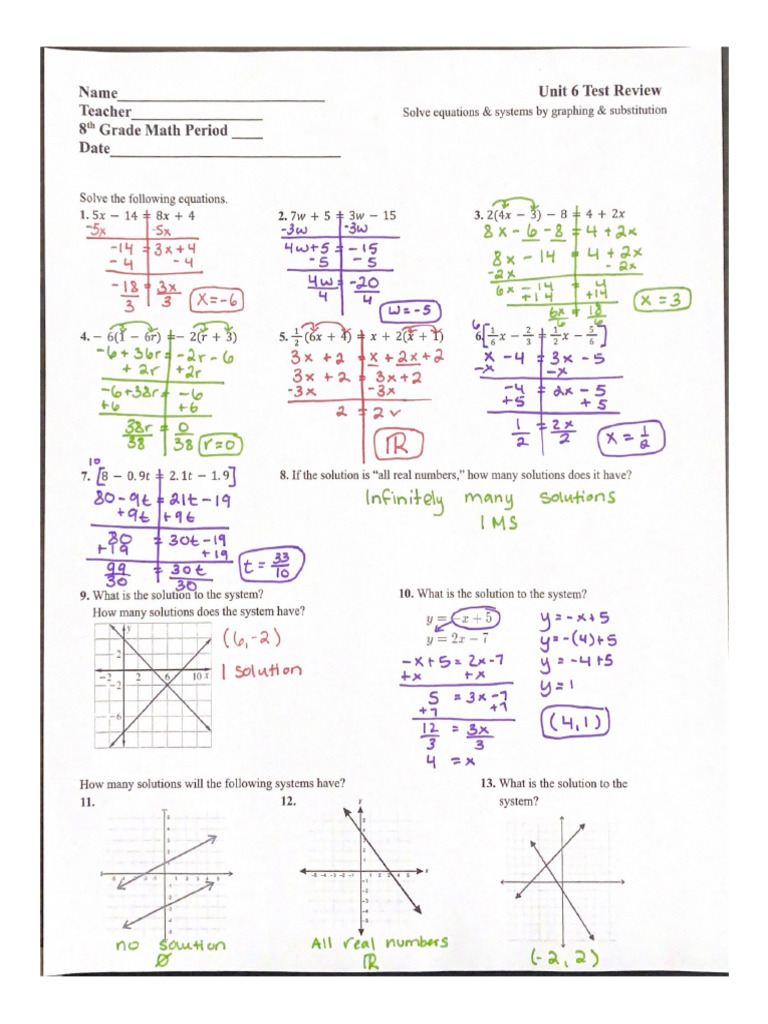 14.1 Test Review Answers | PDF