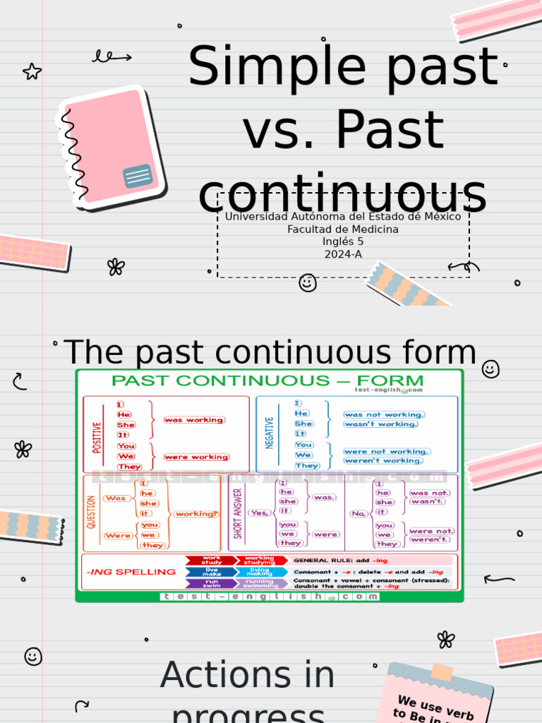 Past Continuous vs Simple Past | PDF | Grammar | Language Mechanics
