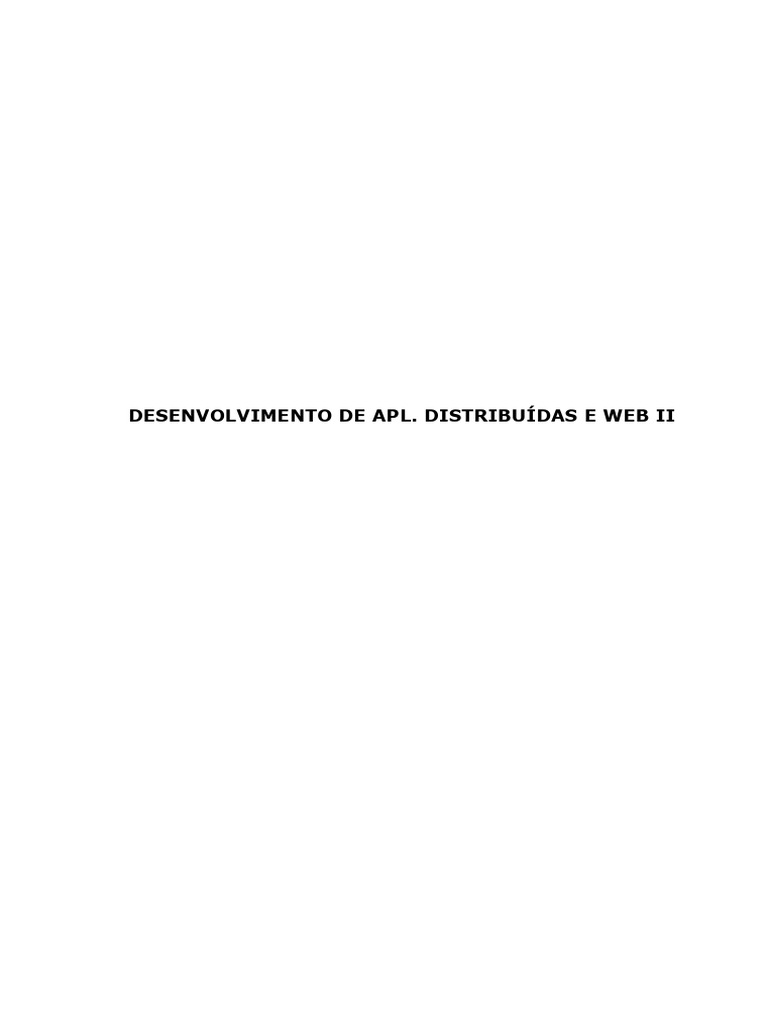 Av1 - Desenvolvimento de Apl. Distribuídas e Web II - Daniel Feliciano | PDF | Arquitetura de ...
