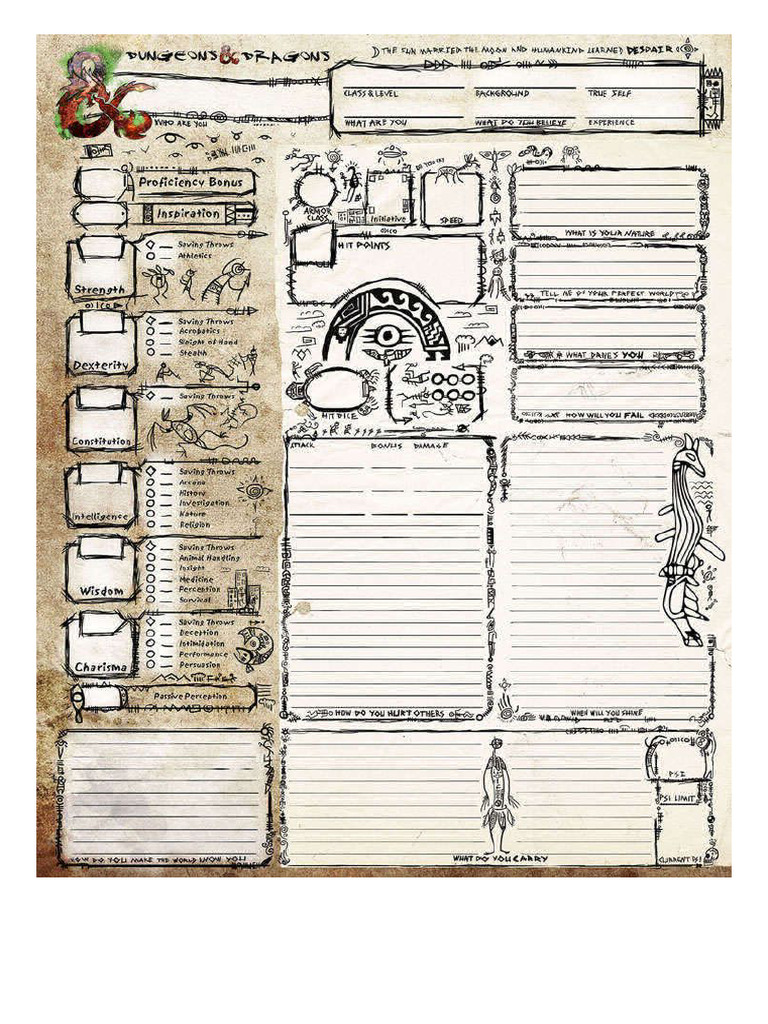 Character Sheet 3 | PDF