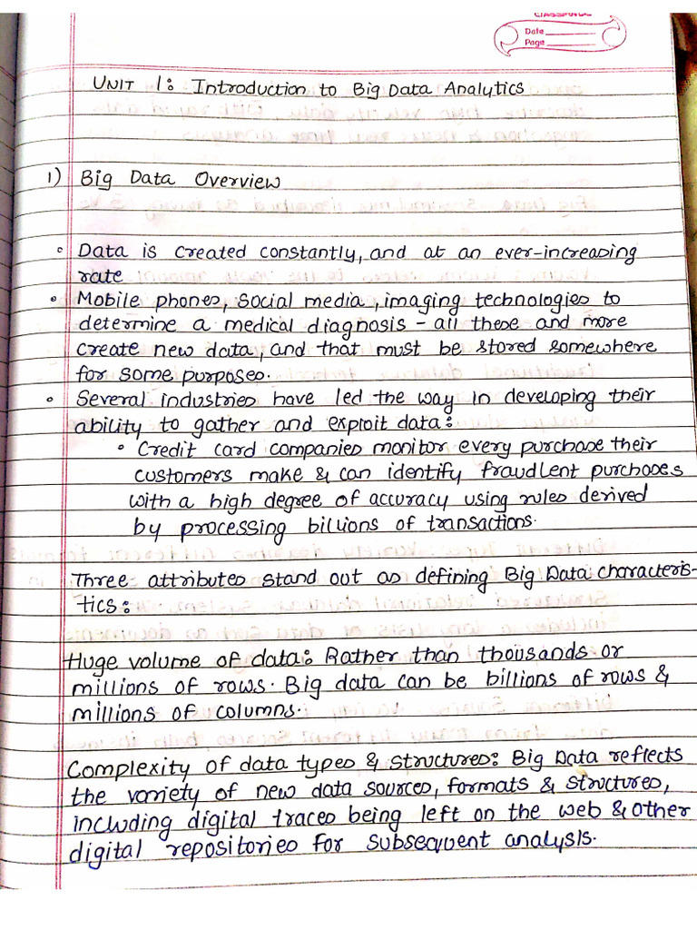 Dsbda - Unit 1 | PDF