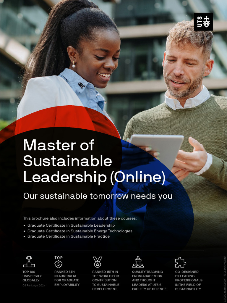 UTS Online Master of Sustainable Leadership | PDF | Sustainability ...