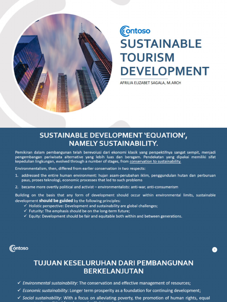 Sustainable Tourism Development | PDF