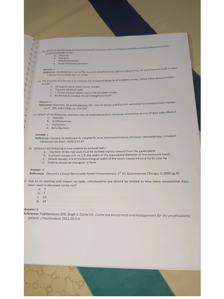 Prostho Mock 2 | PDF