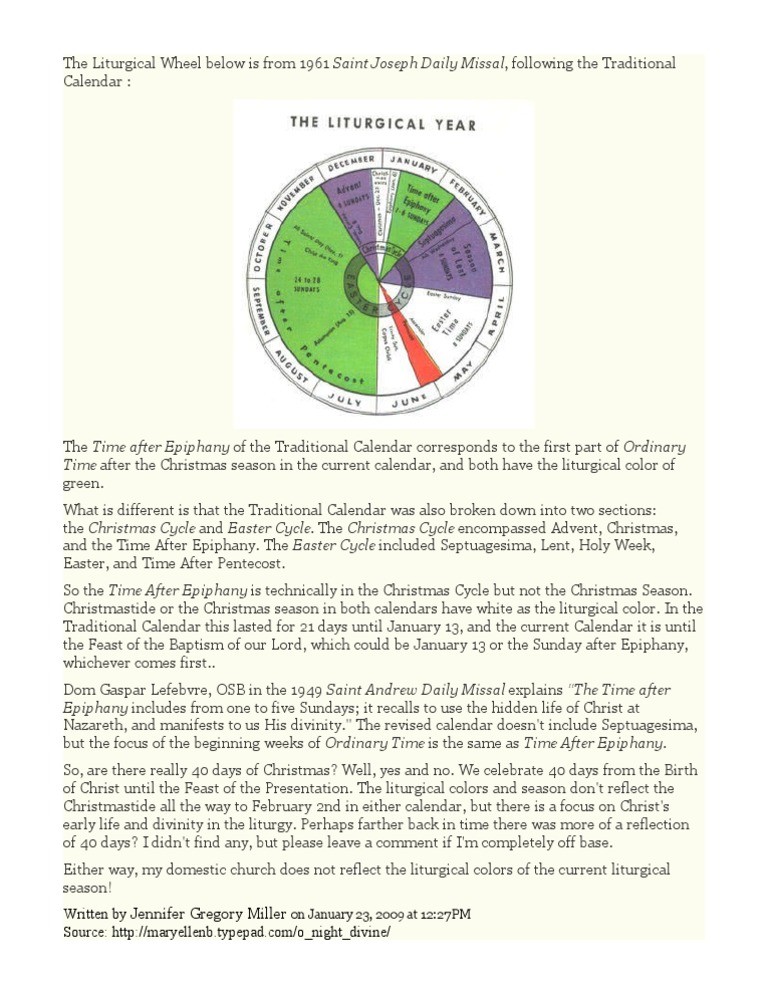 The Liturgical Wheel | PDF