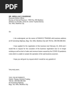 Letter For BIR Closure | PDF