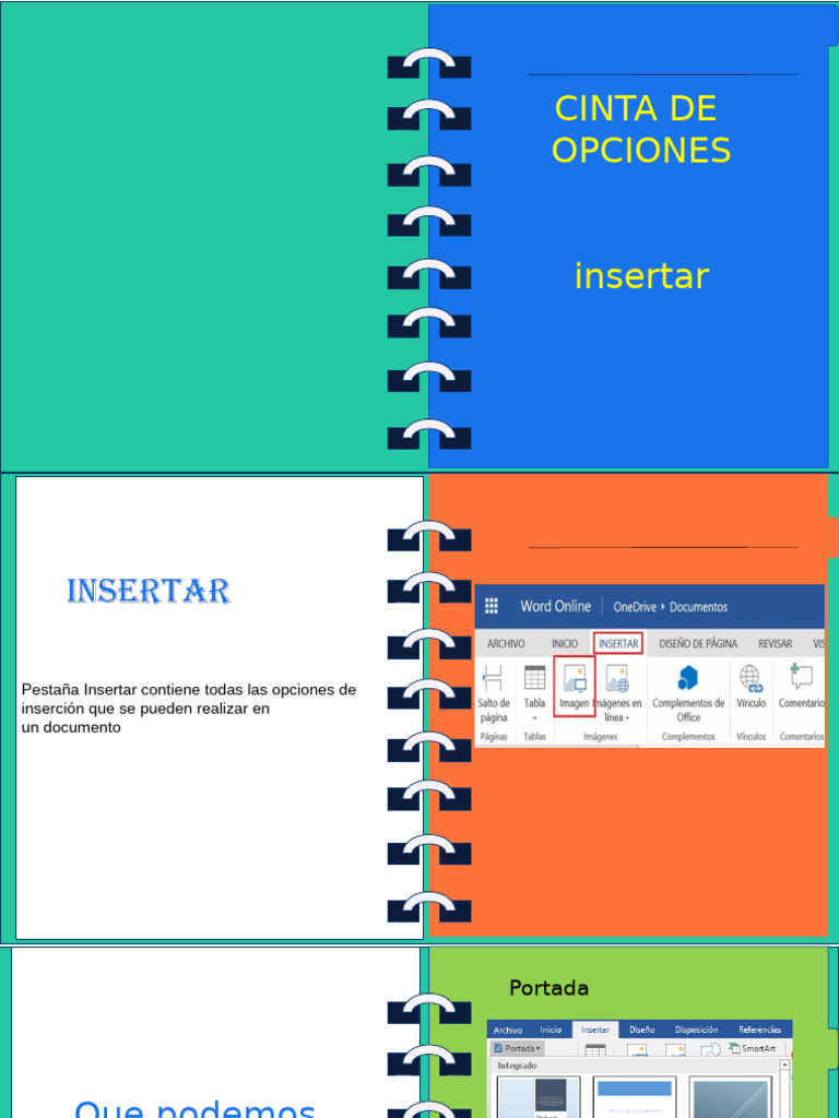 Menu INSERTAR | PDF