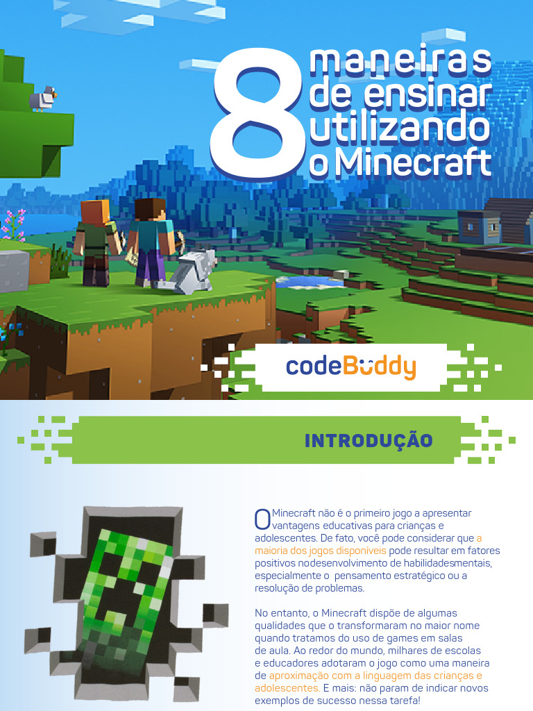 Maneiras de Se Ensinar Usando Minecraft 1 | PDF | Minecraft | Matemática