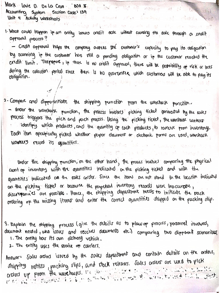 Unit 4 Activity Worksheets | PDF