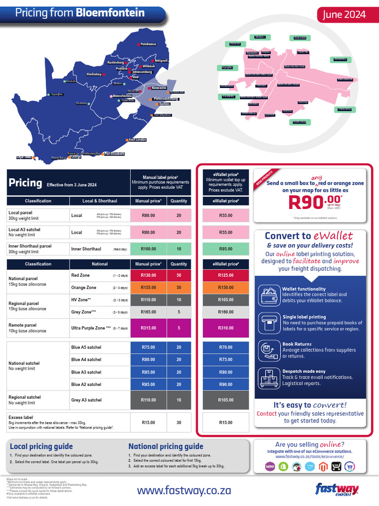 Fastway Courier Pricing Guide 2024 | PDF