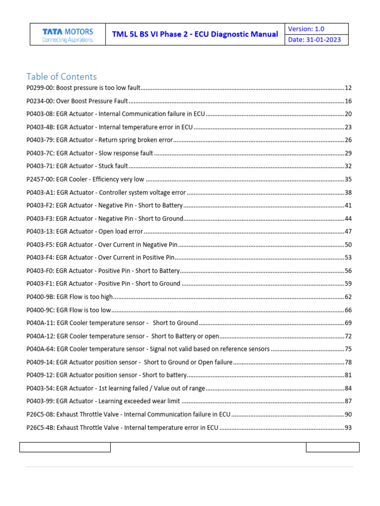 DTCs CV RDE | PDF | Switch | Throttle
