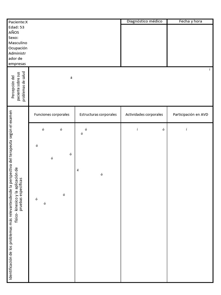 FICHA CIF | PDF | Hombro | Sistema musculoesquelético